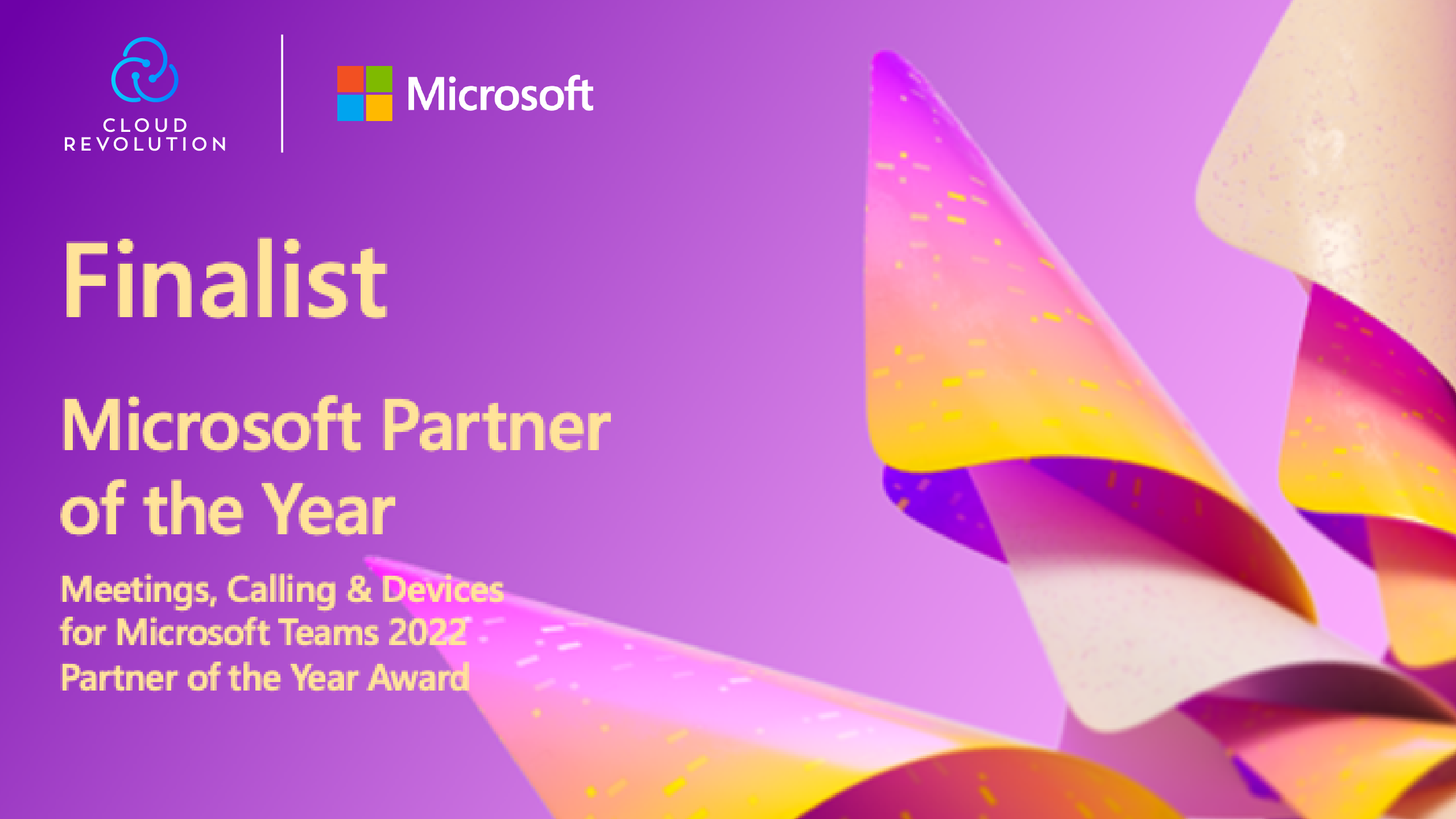 Cloud Revolution recognized as a finalist of 2022 Microsoft Teams Partner of the Year - Cloud ...